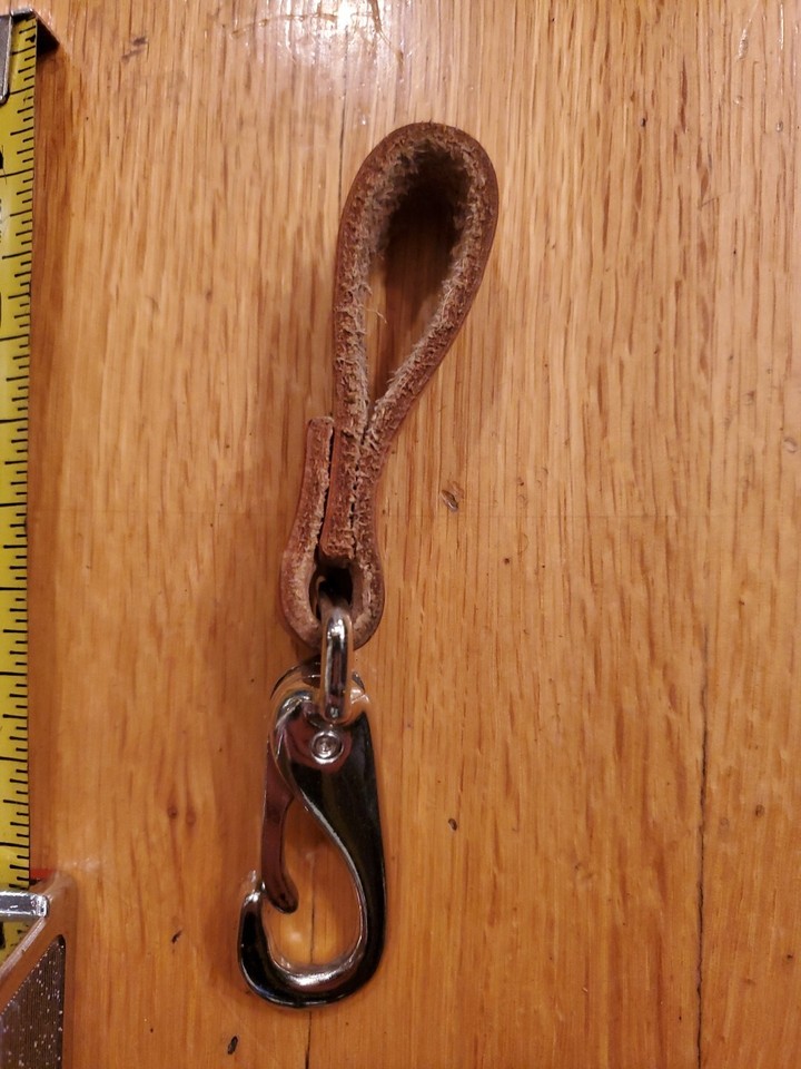 NOS Old Stock Klein Tools Tan Leather Snap Belt Loop Tool Holster USA Made Tight | eBay