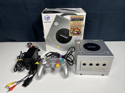 Nintendo GameCube Platinum Silver System Console In Box DOL-101 With ...