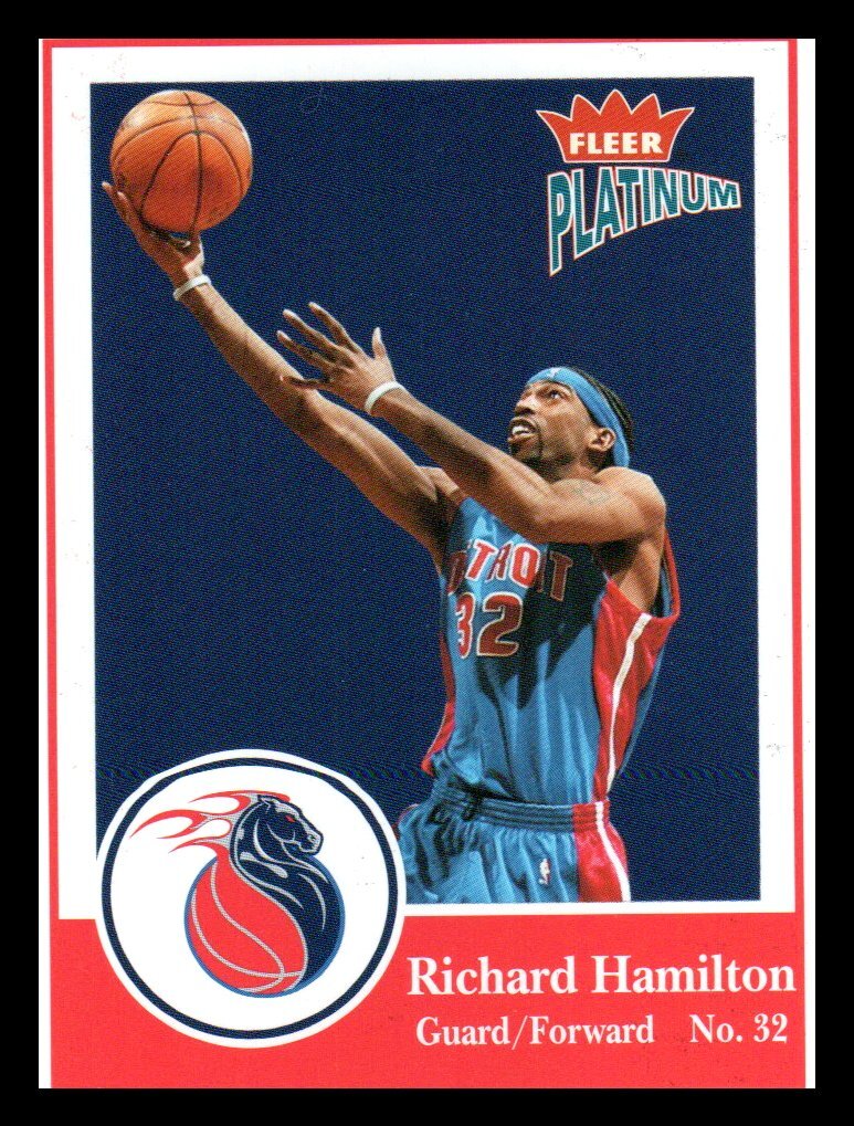 2003-04 Fleer Platinum #97 Richard Hamilton NBA Basketball Detroit ...