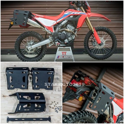 FOR HONDA CRF300L 300 L RALLY REAR + SIDE RACK LUGGAGE CARGO SUPPORT ...
