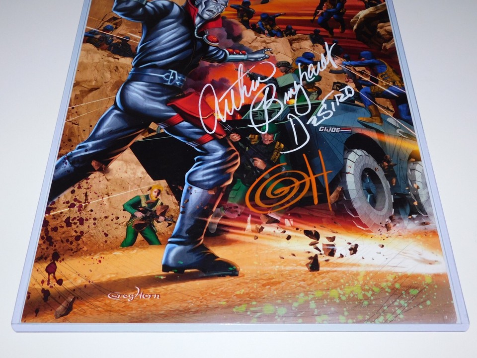 LIMITED G.I. JOE ART PRINT SIGNED by GREG HORN & DESTRO ARTHUR ...