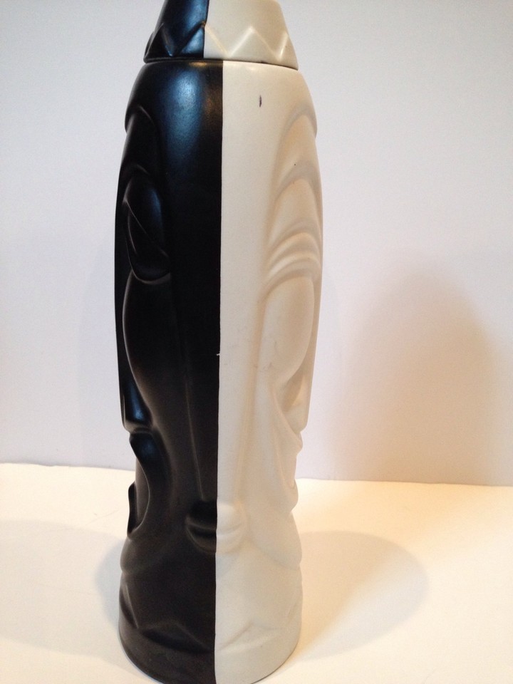 mid century mod Tiki George Pisani Arrow 1960 Laugh Cry Bottle Black ...