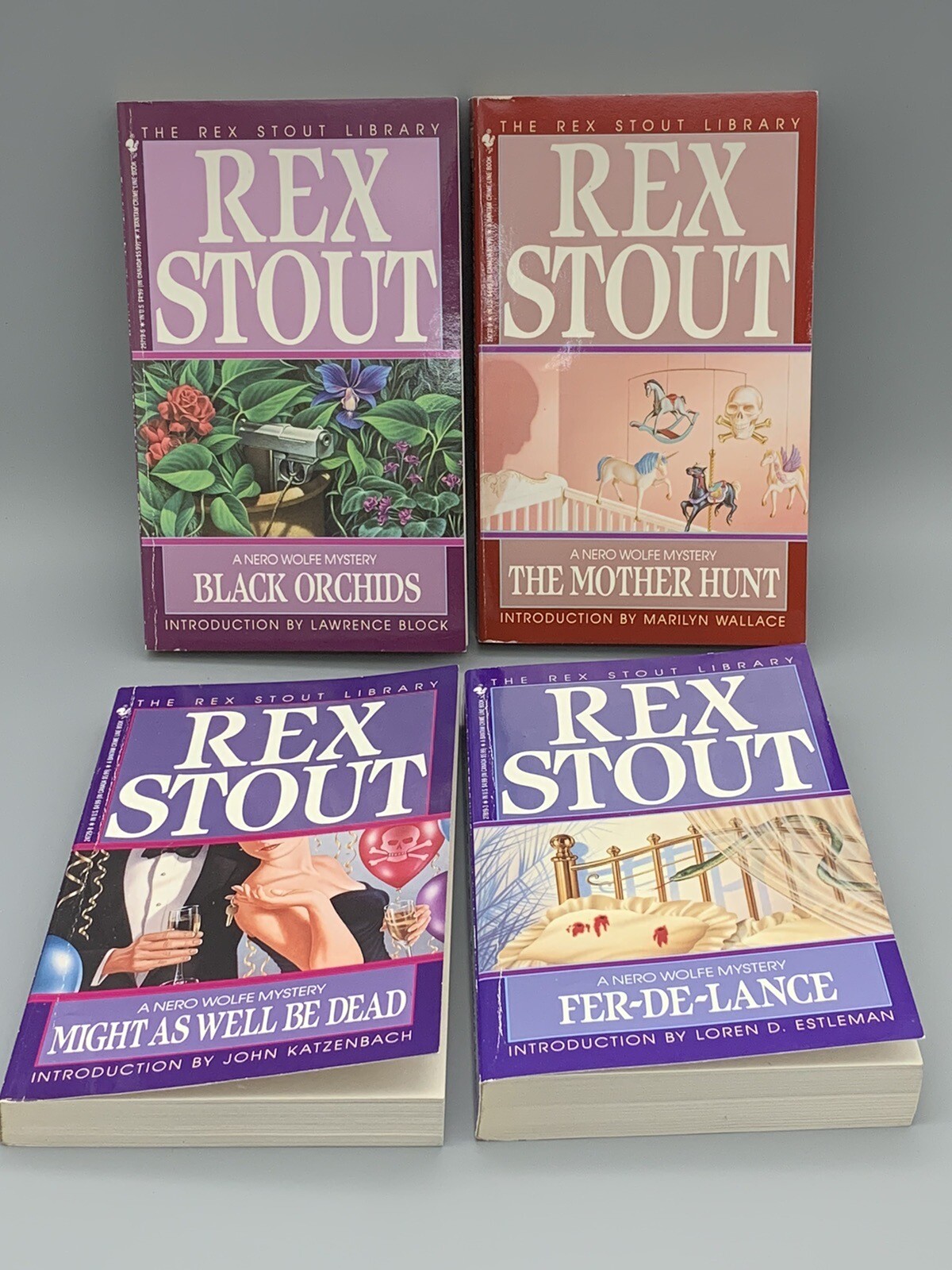 Rex Stout A NERO WOLFE CASEBOOK Box Set 4 Paperbacks Bantam Crime Line ...