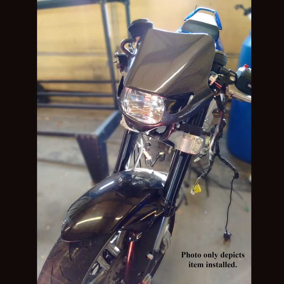 Headlight Fairing Stunt Light Carbon Universal Mirage Street Fighter ...