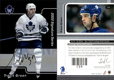 2001-02 BAP Signature Series Autographs #171 Travis Green - NM-MT | eBay