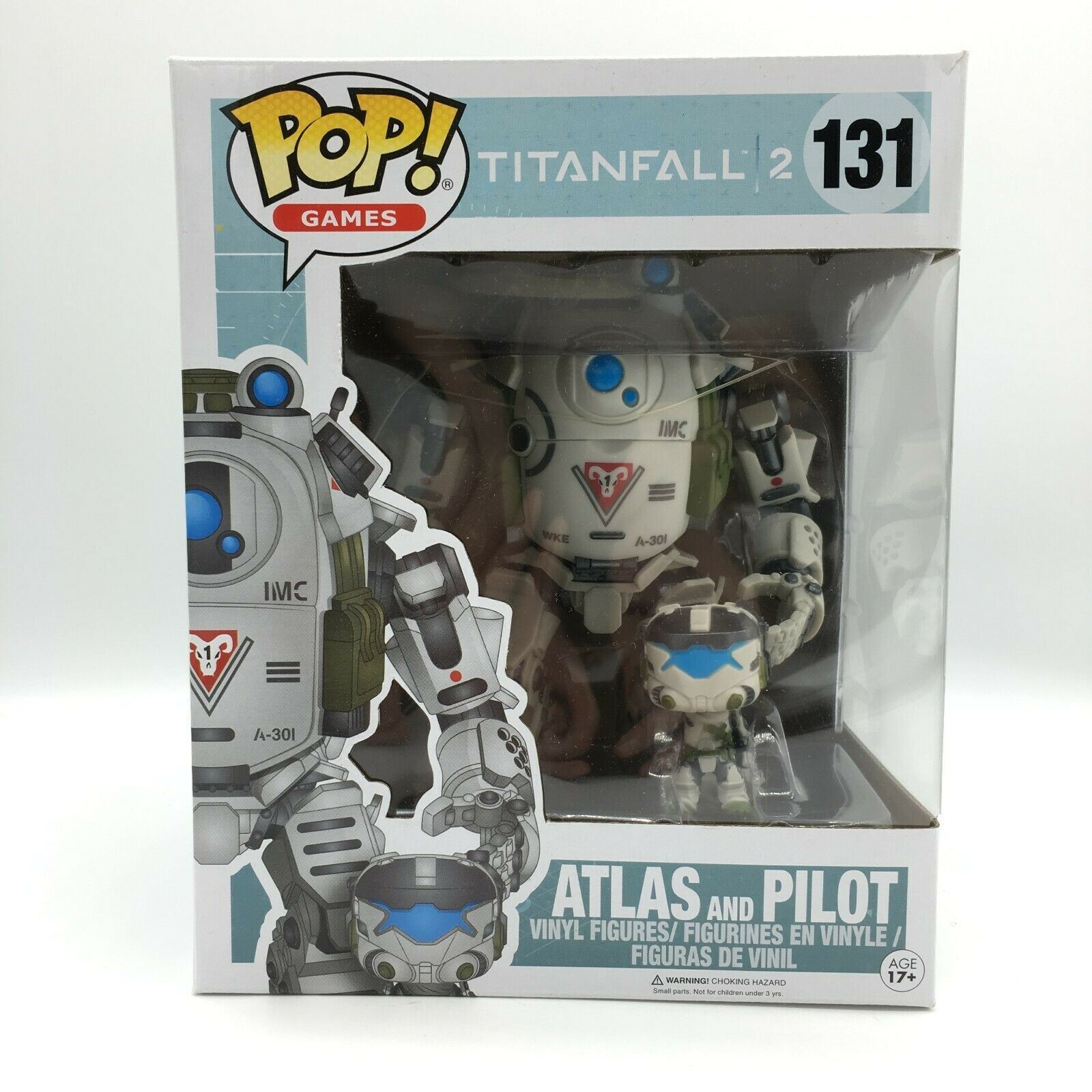 Funko POP Atlas and Pilot Gamestop Exclusive 131 Titanfall 2 Vinyl ...