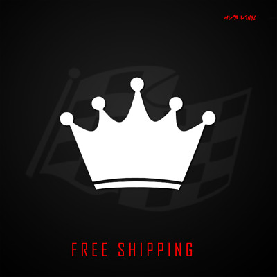 JDM Crown Vinyl Decal Sticker | King Racing Stance Car Truck Laptop 487 ...
