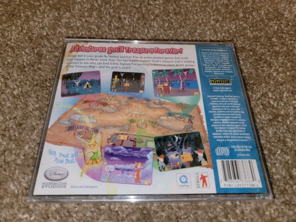 Disney You Can Fly Tinker Bell Computer PC Game WIN 95/98/ME/XP New ...