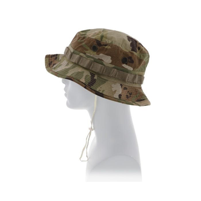BRIGADEQM US ARMY BUCKET HAT OCP CAMO HOT WEATHER SUN BOONIE HAT SIZE L ...