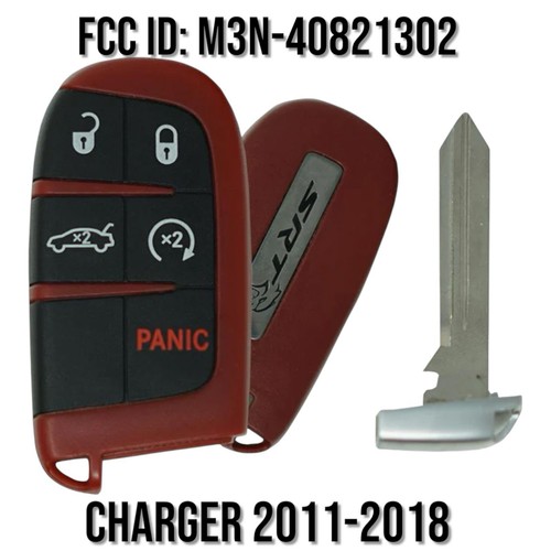 RED HELLCAT KEY FOB (Remote & Uncut Key Only) Dodge Charger Challenger ...