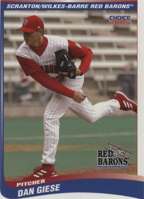 2005 Choice Scranton/Wilkes-Barre Red Barons - Dan Giese #12 for sale ...