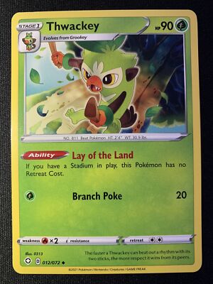Thwackey 012/072 Shining Fates Pokemon TCG Card Near Mint | eBay
