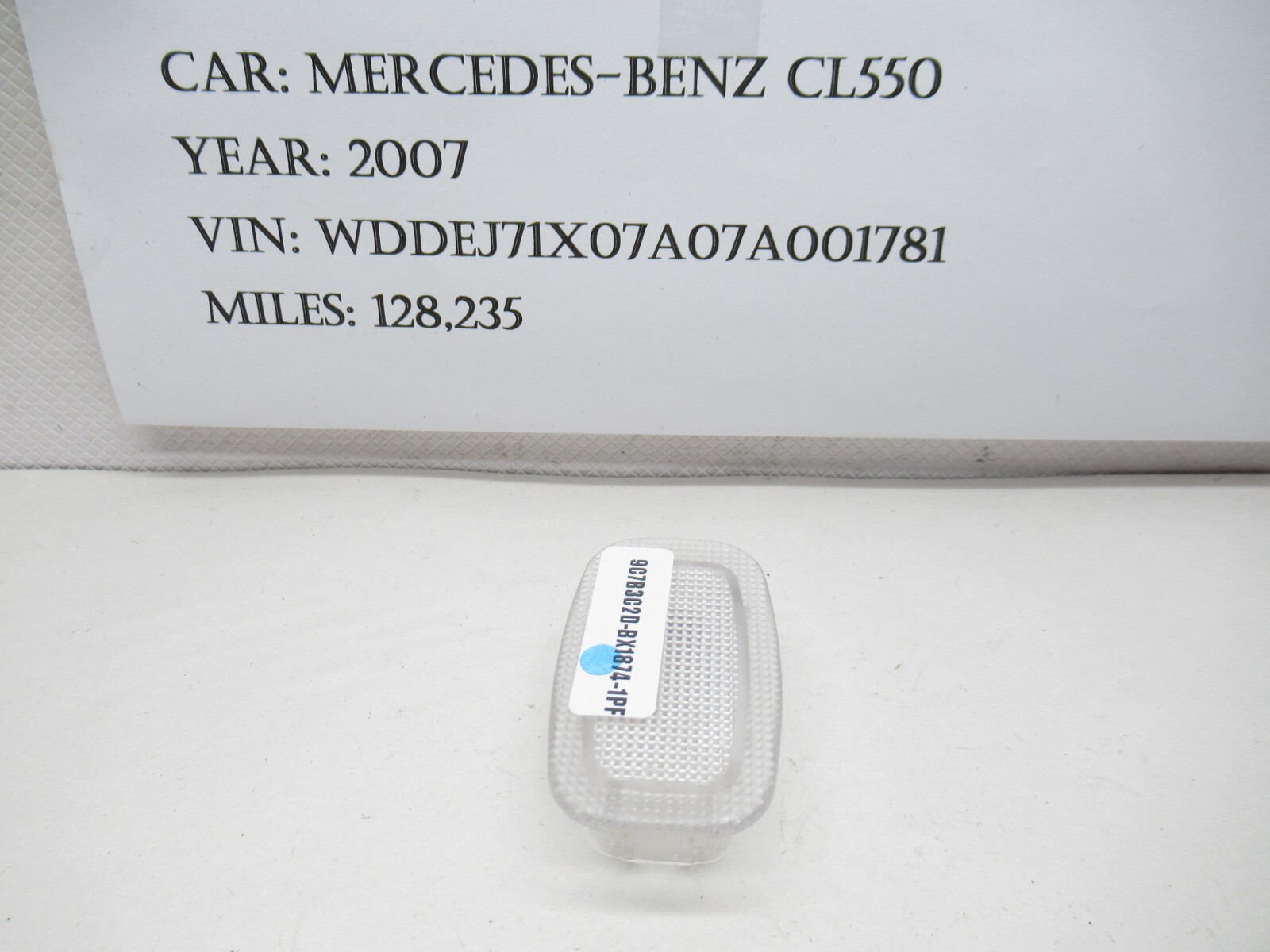 07 - 13 Mercedes Benz CL550 Interior Courtesy Light Lamp A2218200401 ...