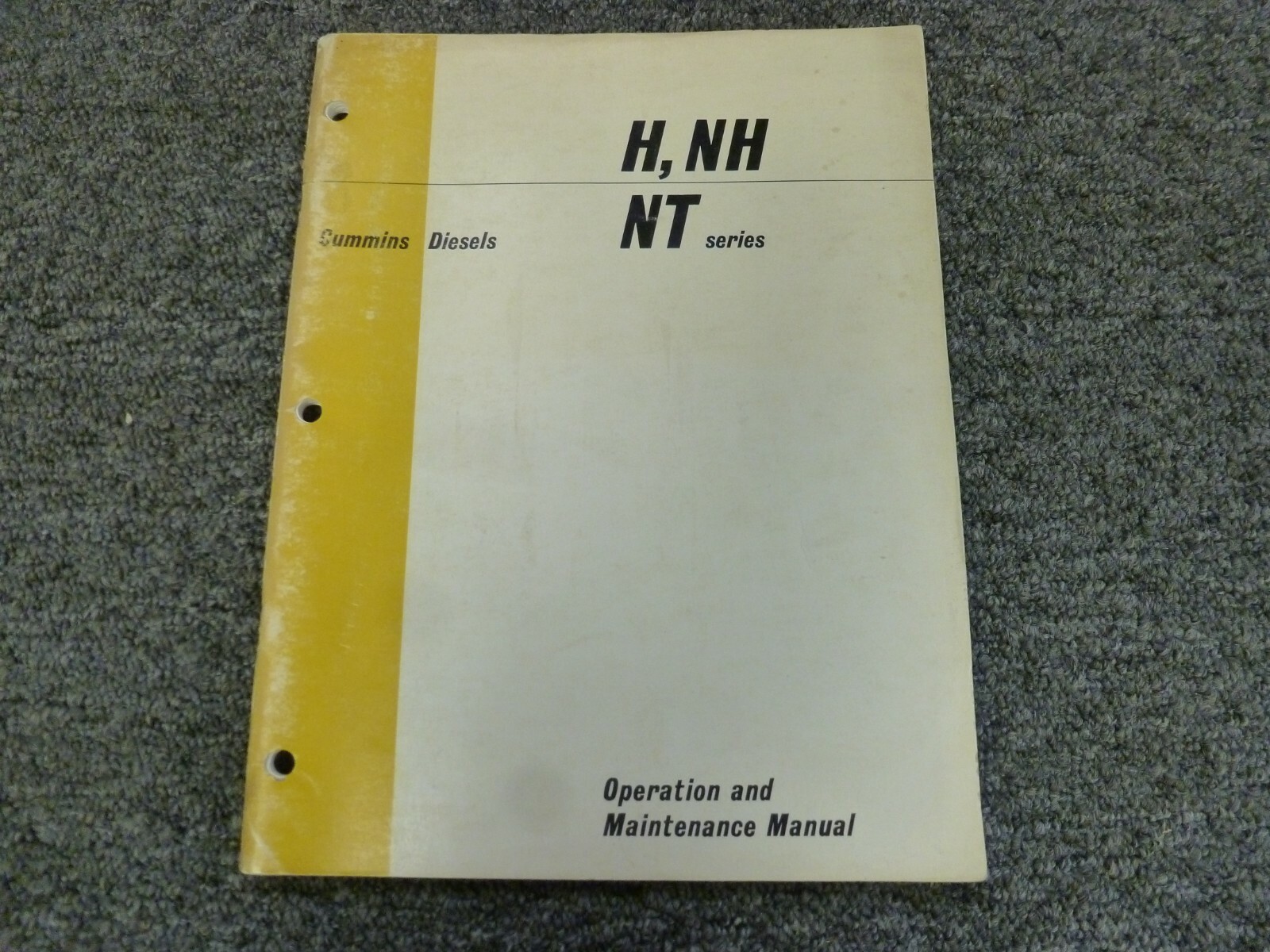 Cummins HRC4 NHC4 NH135 NH160 NT165 Engine Owner Operator Maintenance ...