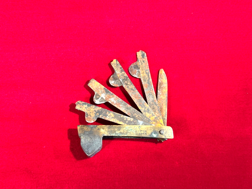 RARE CIVIL WAR ERA BLOODLETTING MULTI BLADE FLEAM BLEEDER TOOL / MAKER ...