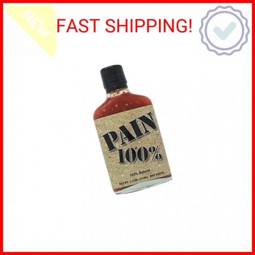 Pain 100% - Organic Hot Sauce - 7.5oz Bottle - 250,000-1,000,000 ...