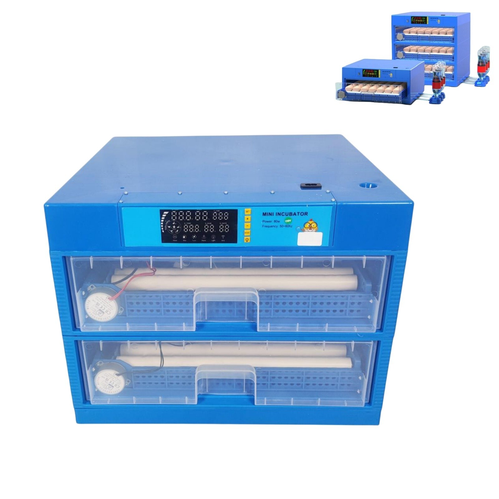 110V Drawer Incubator 128 eggs Digital Cabinet Incubator 15℃~30 ...