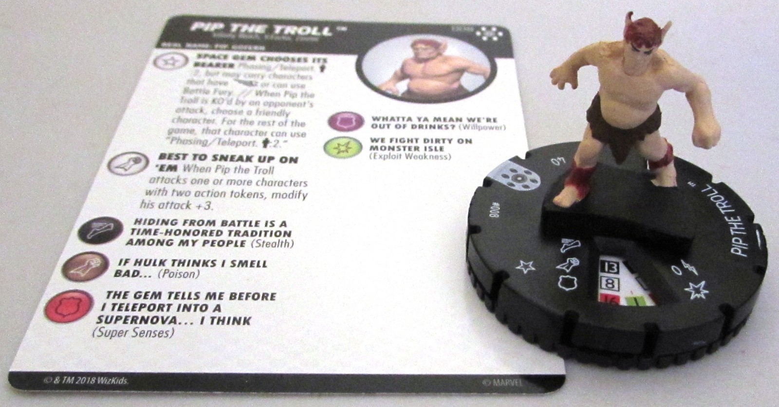 PIP THE TROLL 008 Avengers Infinity Marvel HeroClix | eBay