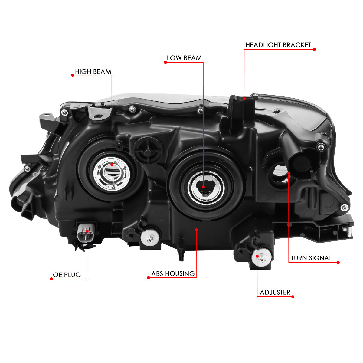 For 2013-2015 Lexus RX350 RX450H Black Clear LED DRL Projector ...