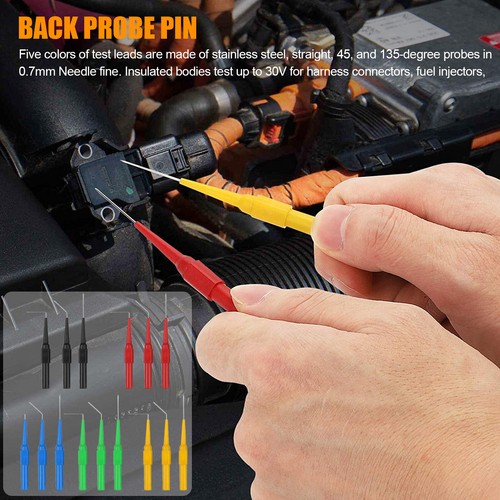 22Pcs Automotive Back Probe Kit Multimeter Test Leads Alligator Clips ...