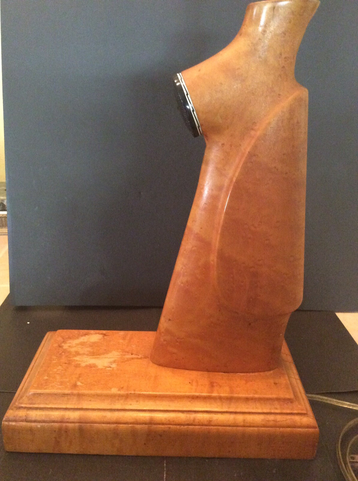 VINTAGE: UNIQUE BIRDSEYE & TIGER MAPLE GUNSTOCK TABLE LAMP | eBay