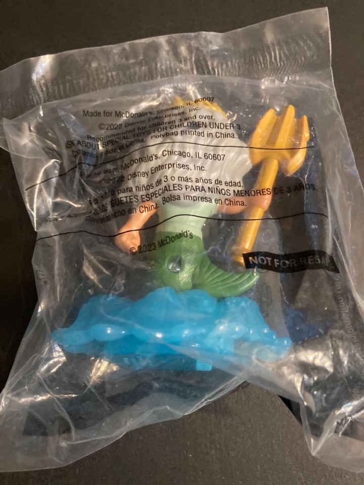 McDonald's The Little Mermaid King Triton Toy #3 2023 NEW | eBay