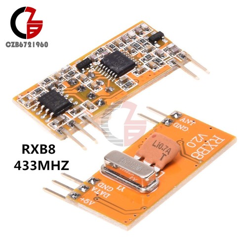 RXB8 433Mhz Superheterodyne Wireless Receiver Module5V 9.6mA for ...
