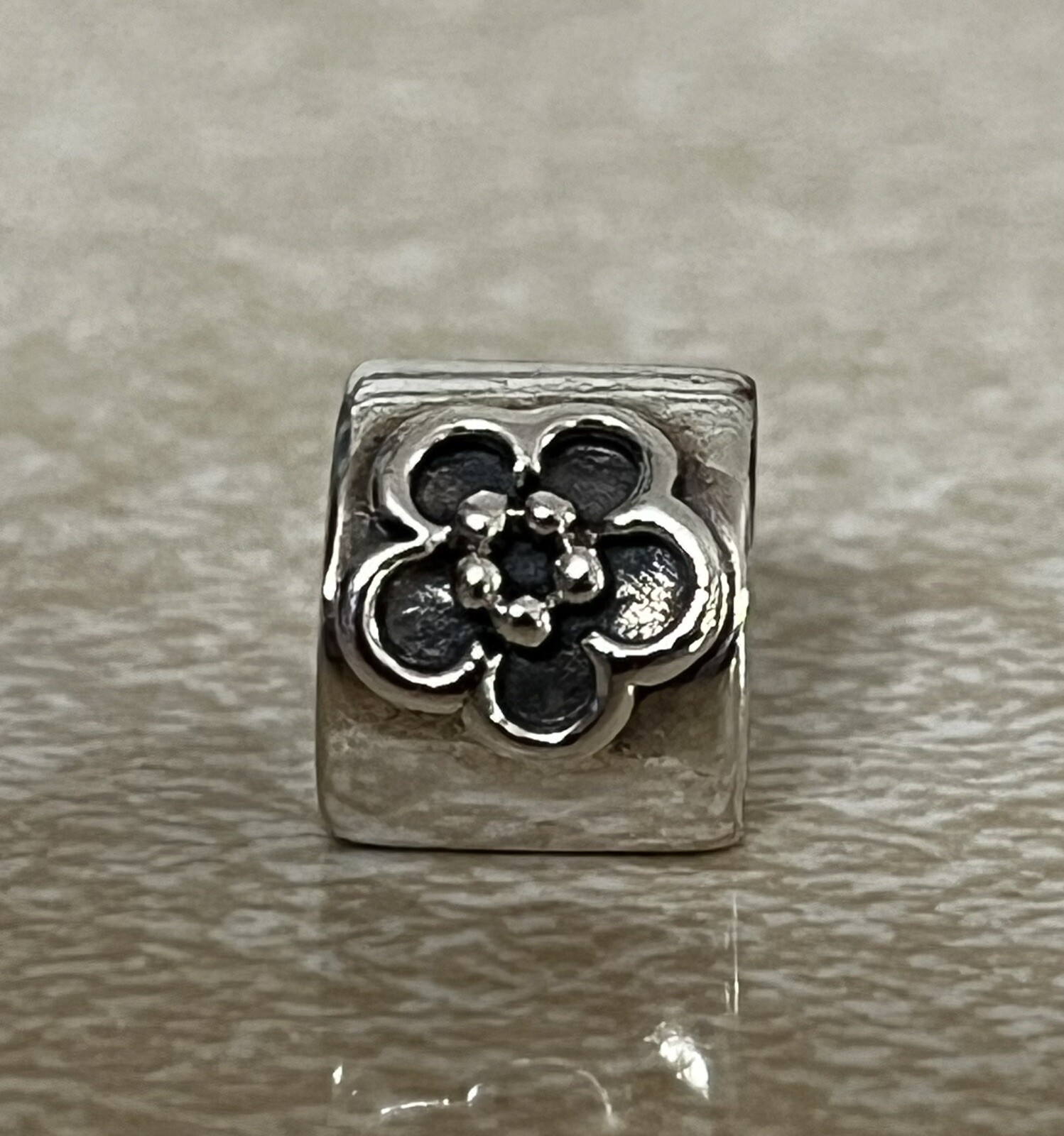 Authentic Pandora Sterling Silver 925 Flower Charm AL… - Gem