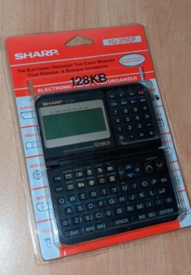 Vintage Sharp YO-370CP Electronic Organizer 128KB PDA Calculator - NEW ...
