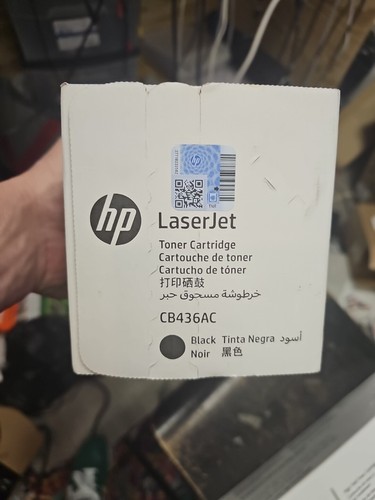 Genuine HP Laserjet | Black Toner | Print Cartridge | CB436AC Unopened ...