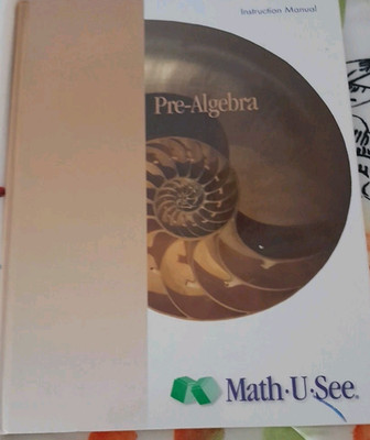 Math U See Pre-Algebra Instruction Manual | eBay