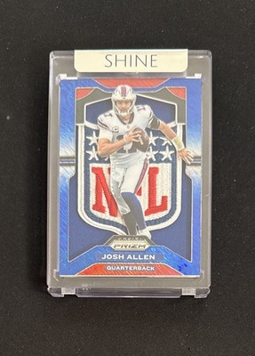 Josh Allen Prizm FOTL Shimmer NFL Shield Jersey Card Art 1/1 Created by ...