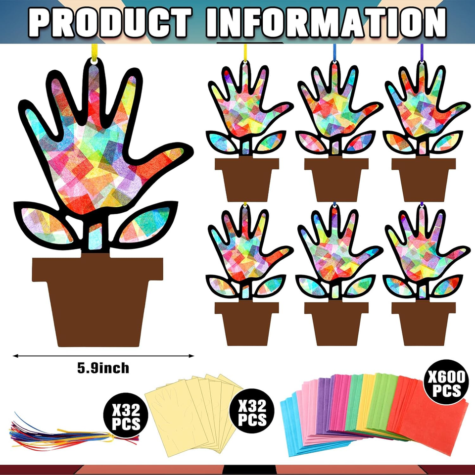 32 Sets Growing in Christ Flower Craft for Church Activities, Faith ...