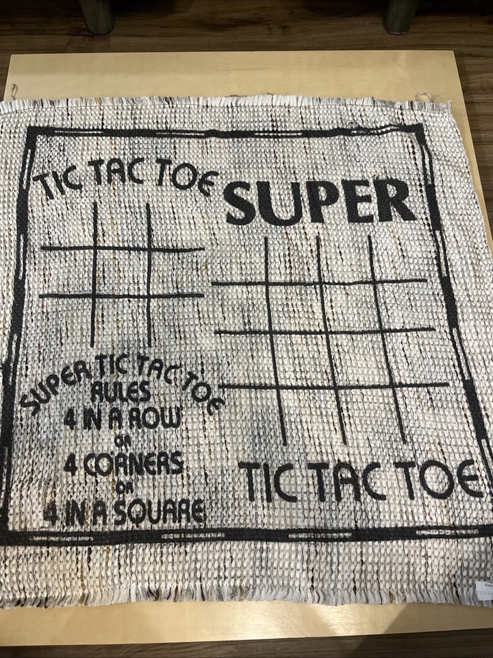 Jumbo Checker Rug Board Game Play Set, 24 Checkers Pieces, All Pieces ...