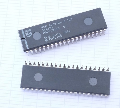 Philips PCF 80C31BH-3 12P circuit intégré CPU Microcontrôleur Intel ...