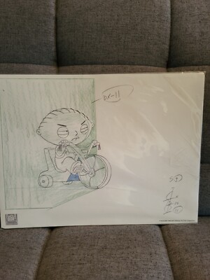 FAMILY GUY EXCLUSIVE EDITION "STEWIE ON TRICYCLE" LITHOGRAPH PRINT ...