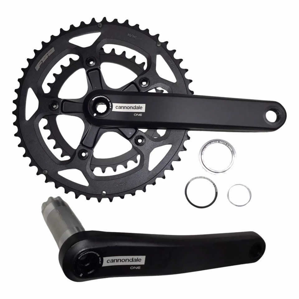FSA Cannondale One 50-34T Compact BB30 Crankset 10/11 Speed 170mm 172 ...