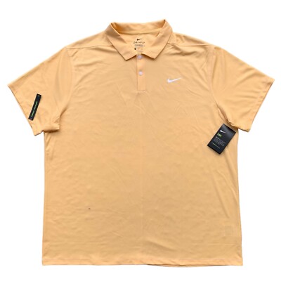 Nike Mens Dri Fit Victory Golf Polo Shirt Light Peach Size XXL AQ8601 ...