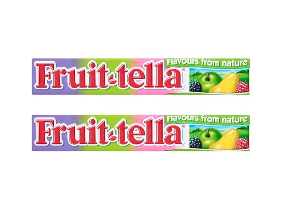 2x FRUITTELLA Apple Currant Raspberry Pear Flavor Chewy Candy with ...