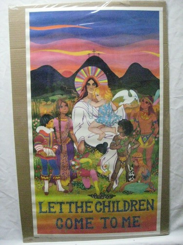 LET THE CHILDREN COME TO ME RELIGIOUS VINTAGE POSTER 1970 CNG1073 | eBay