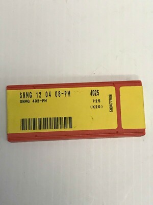 Lot of 10 SANDVIK SNMG 432-PM SNMG 12 04 08-PM 4025 K20 Carbide Inserts ...