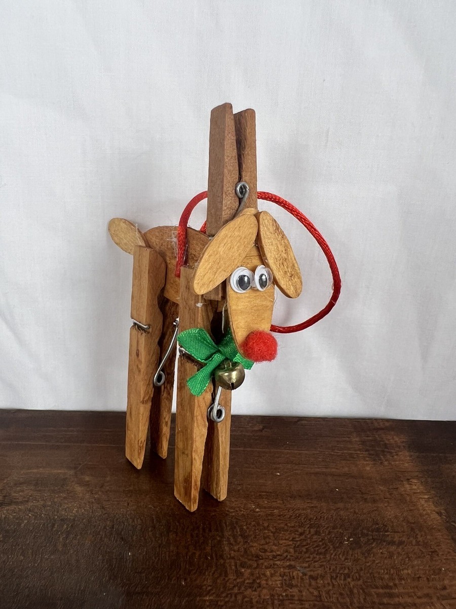Rudolph The Reindeer Clothespin Ornament