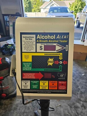 Kero Alcohol Alert Breathalyzer Vending Machine On Pole Electronic ...