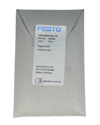 FESTO CPV14-M1H-5JS-1/8 / 161361 PNEUMATIC SOLENOID VALVE 24VDC 5/2 ...