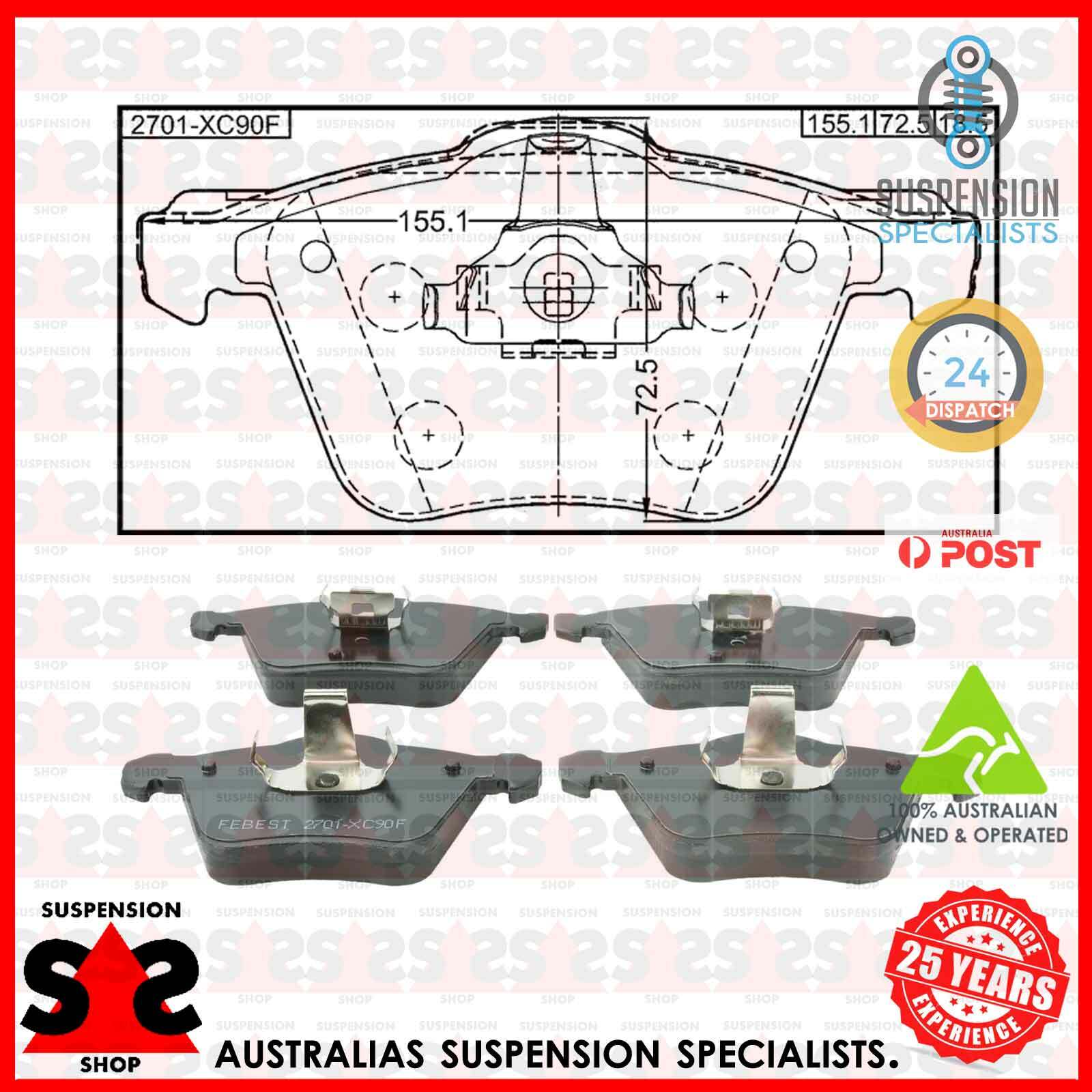 Front Axle Brake Pad Set, Disc Brake Suit VOLVO S40 Ii (544) 2.4 S40 II ...