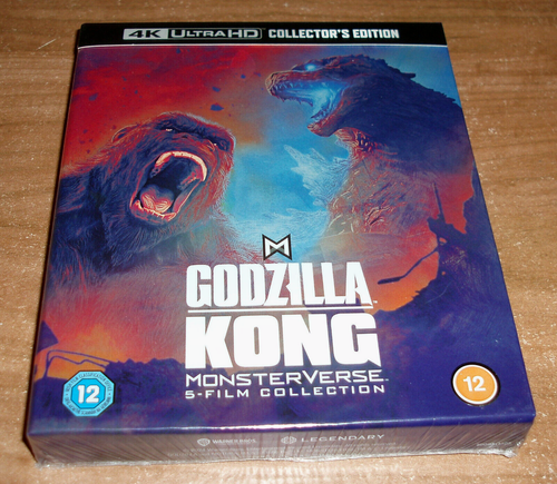 Godzilla Vs Kong Monsterverse 4K UHD Collection 5 Films New Sealed ...