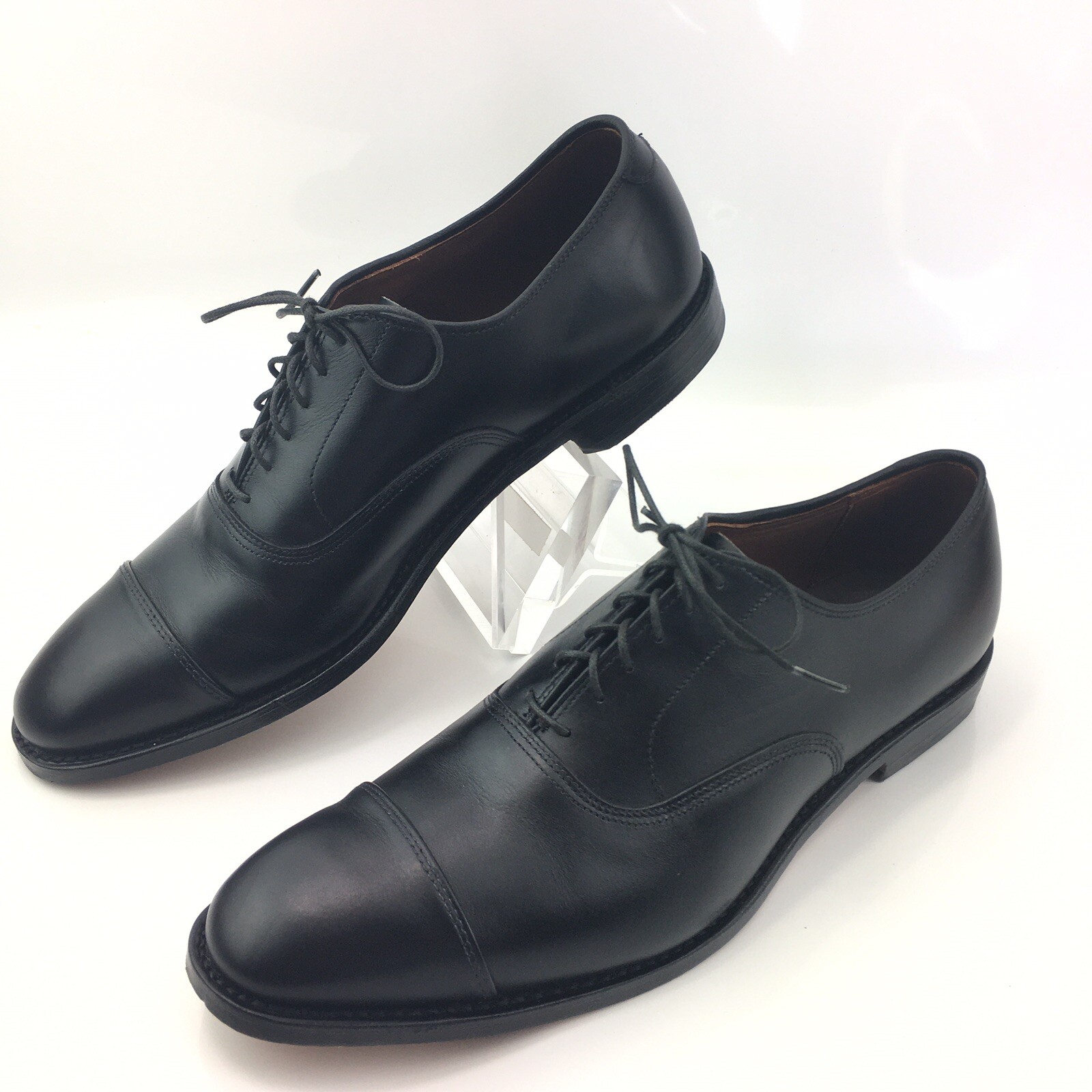 Allen Edmonds Park Avenue Black Leather Cap Toe Size … - Gem