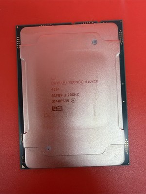 Intel Xeon Silver 4214 2.2GHz 12-Core Processor (CD8069504212601) SRFB9 ...