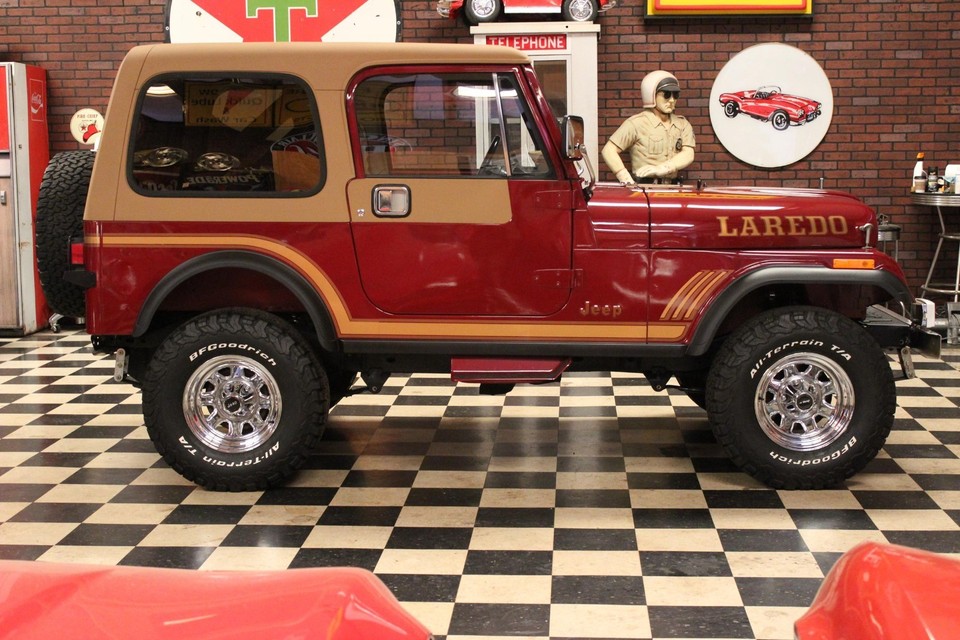 1986 Jeep CJ CJ7 Laredo Garnet/Honey Cali Auto D44 Cosmetic Resto | eBay