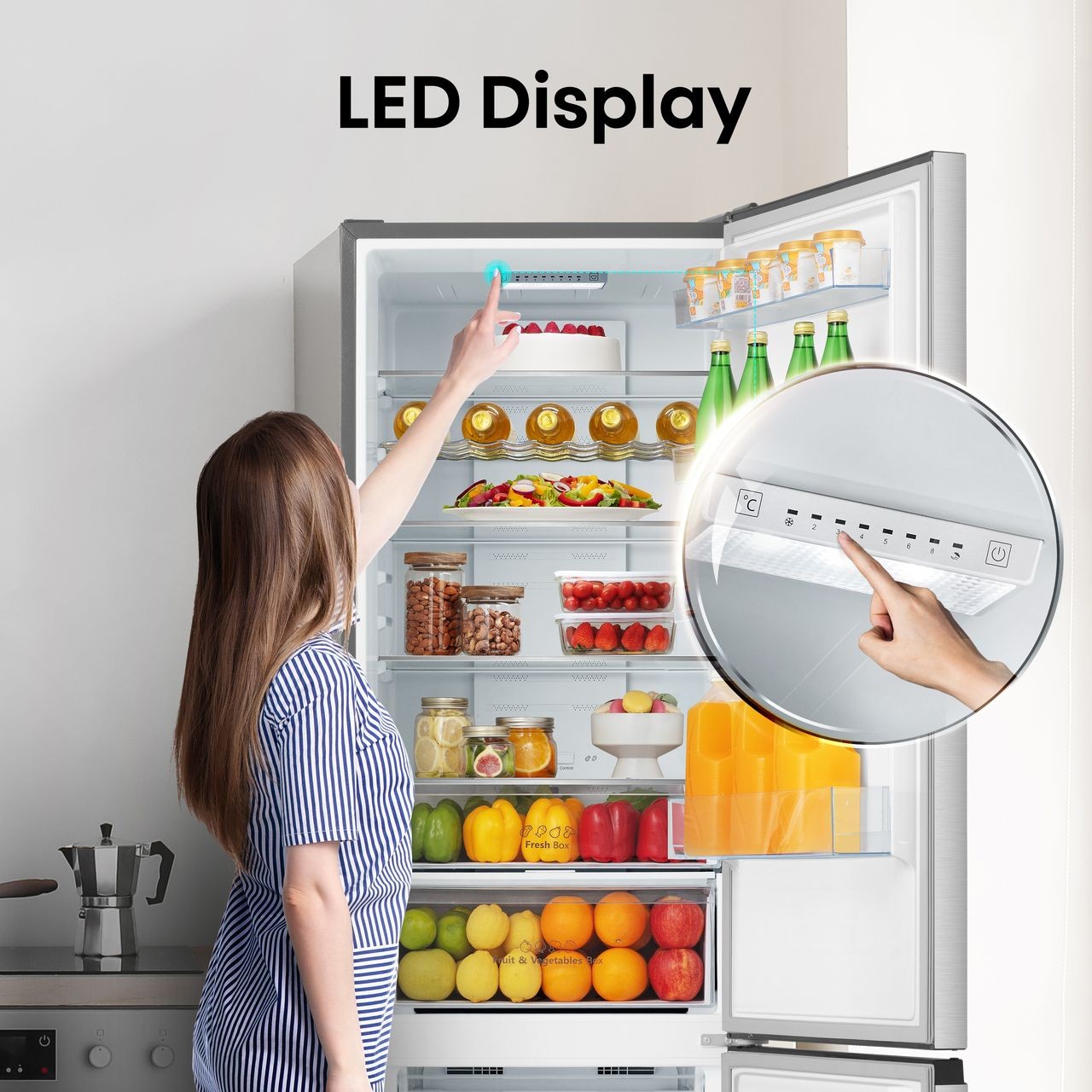 Hisense RB435N4BCE 60/40 60cm 60/40 Free Standing 60/40 Fridge Freezer ...